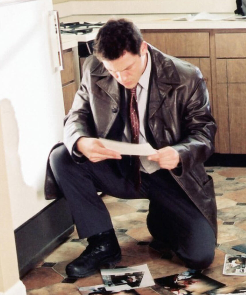 Dominic West The Wire S01 Jimmy Mcnulty Brown Leather Coat