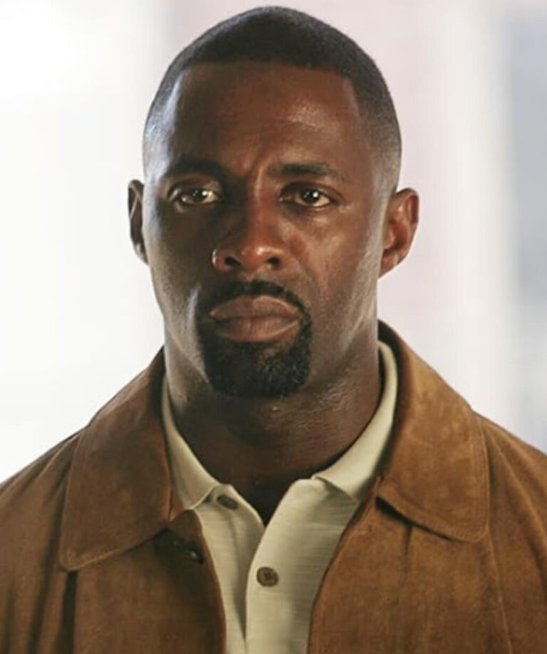 Edris Elba The Wire 2002 Stringer Bell Suede Jacket