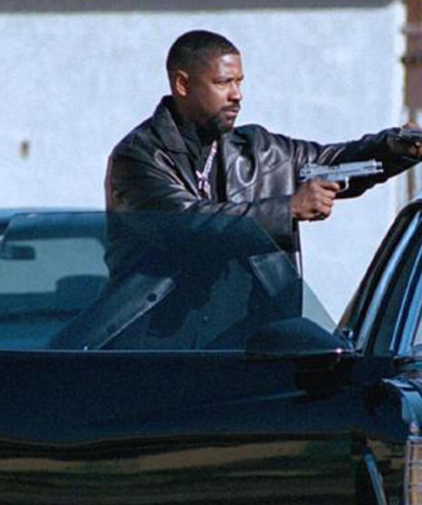 Training Day 2001 Denzel Washington Alonzo Harris Leather Jacket