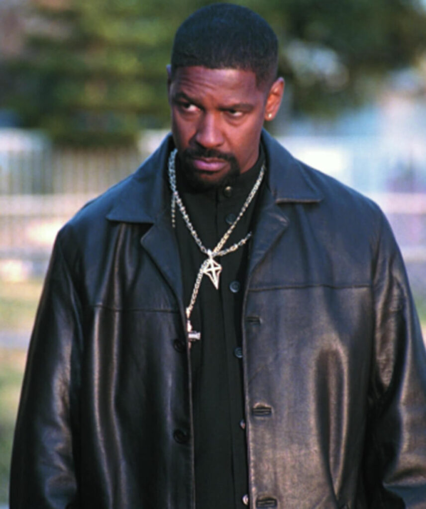 Training Day 2001 Denzel Washington Alonzo Harris Leather Jacket