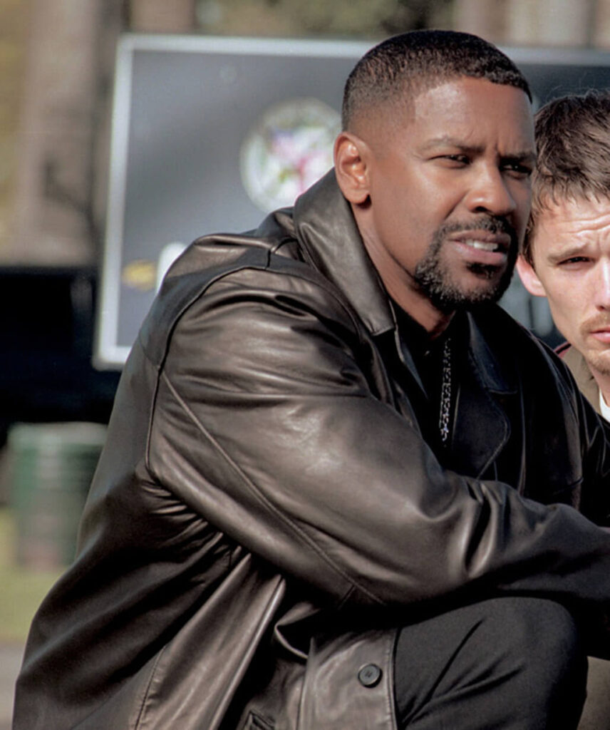 Training Day 2001 Denzel Washington Alonzo Harris Leather Jacket