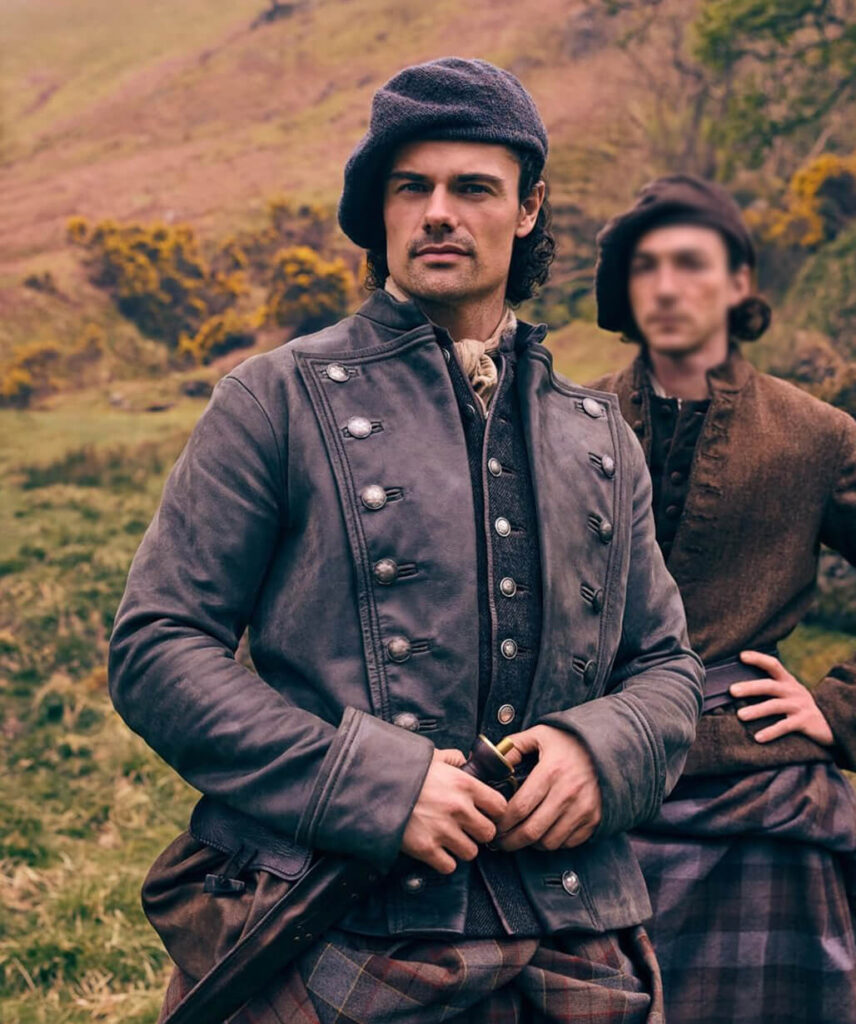 Outlander Blood of My Blood Brian Fraser Black Leather Jacket