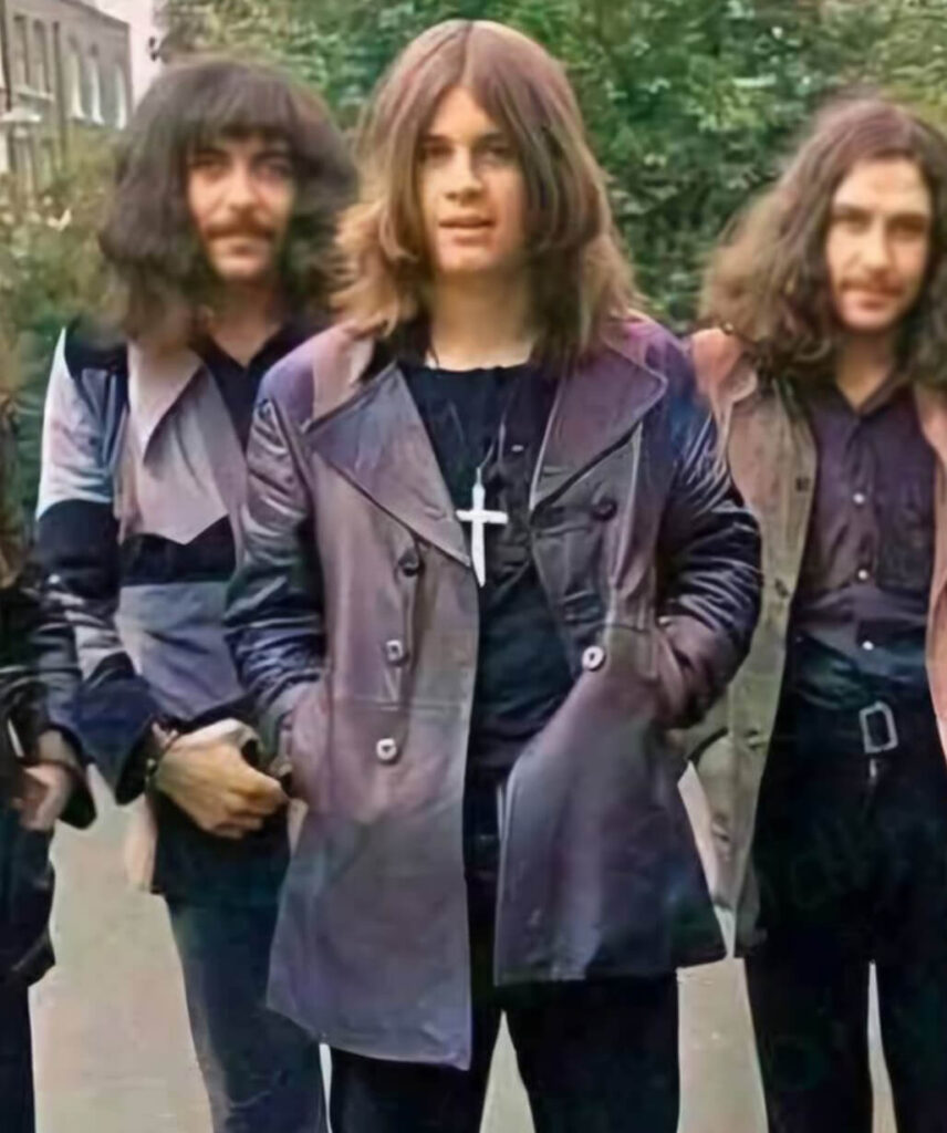 Ozzy Osbourne Black Leather Long Jacket
