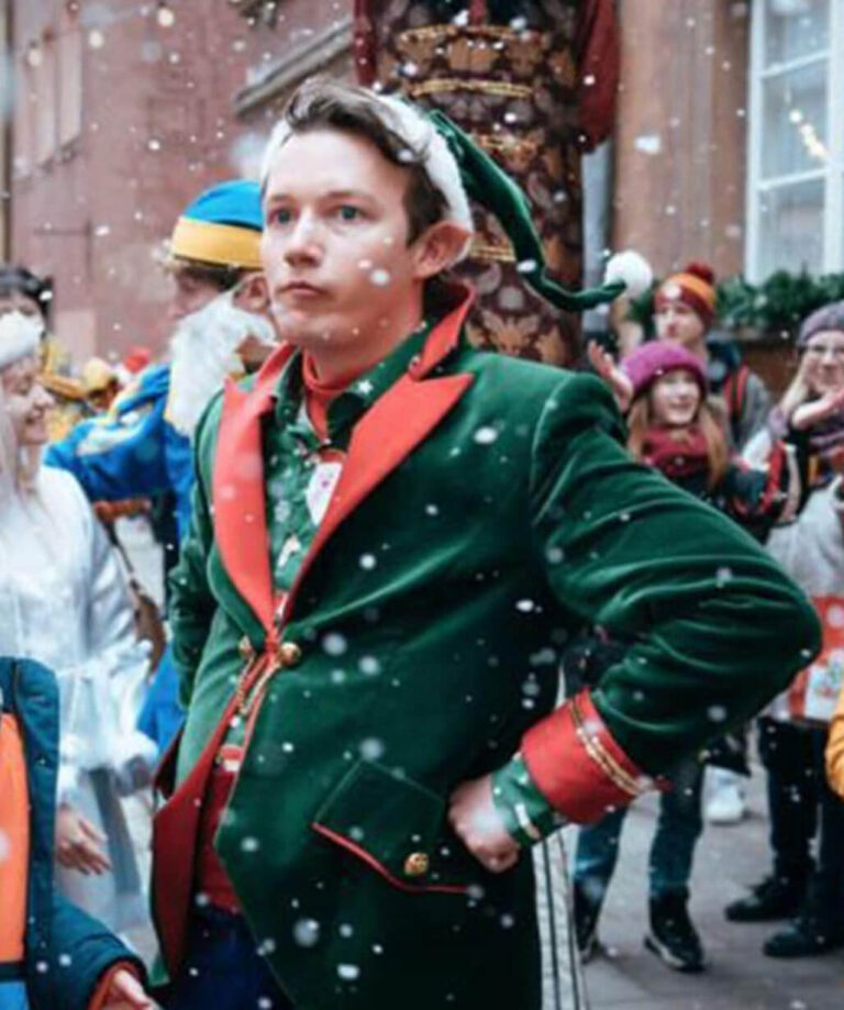 David and the Elves 2021 Elf Albert Green Coat