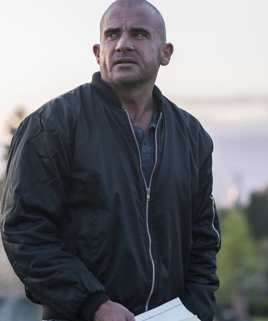 Prison Break S05 Lincoln Burrows Black Bomber Jacket