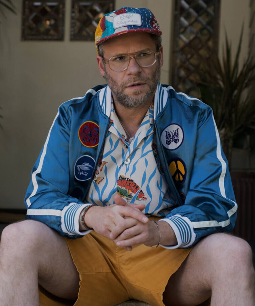 Seth Rogen Platonic S02 Blue Bomber Jacket