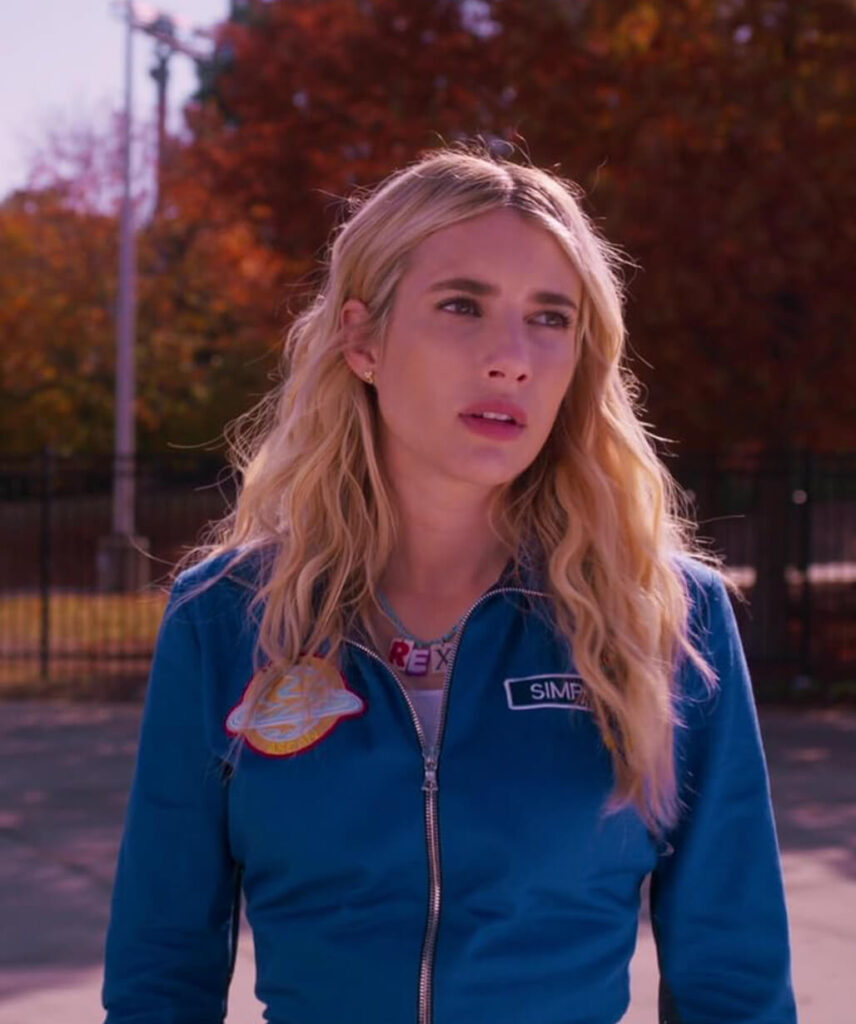 Emma Roberts Space Cadet Rex Simpson Blue Jacket