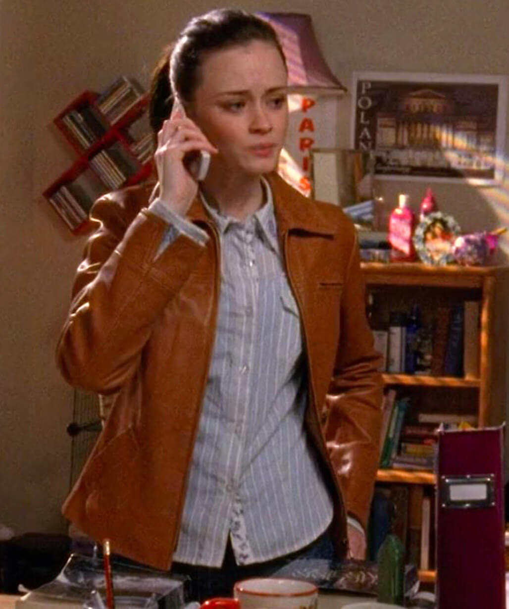 Gilmore Girls 2000 Rory Gilmore Brown Leather Jacket